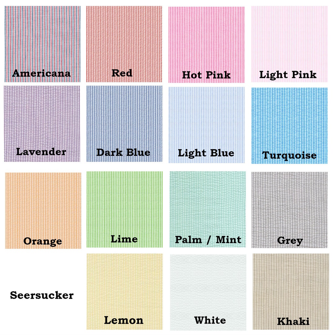 Seersucker Fabric by the Yard Half or Yard, Many Colors Robert Kaufman ...