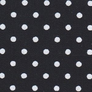 Black Dot Fabric by the Yard, 100% Cotton 1/8" White Dots Printed on ...