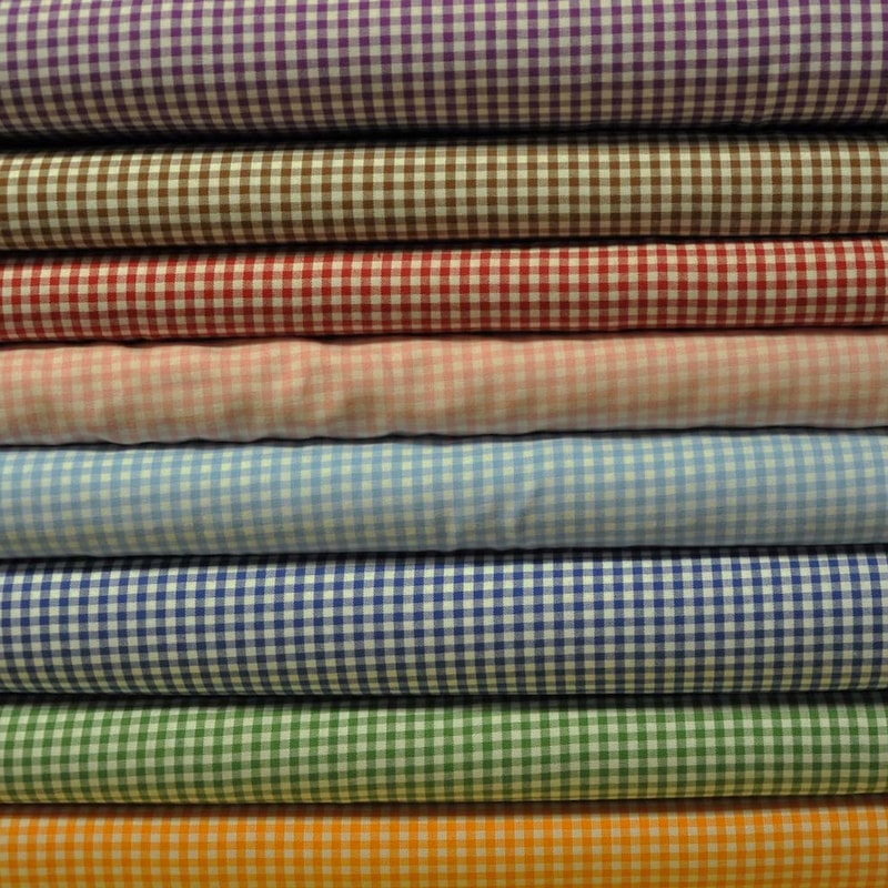 Checked Linen Fabric - Etsy