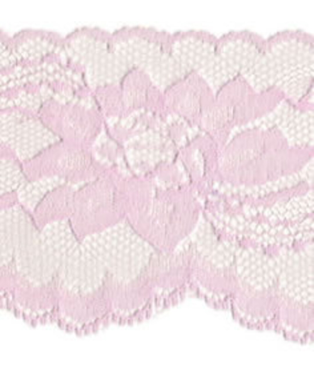 Pink Floral Lace 3 Inches Wide Non-stretch Raschel Lace by the Yard - Etsy