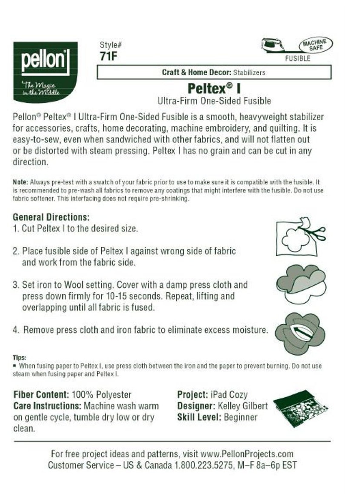 Peltex 71F Heavyweight 1 Sided Fusible Interfacing 20 | Etsy