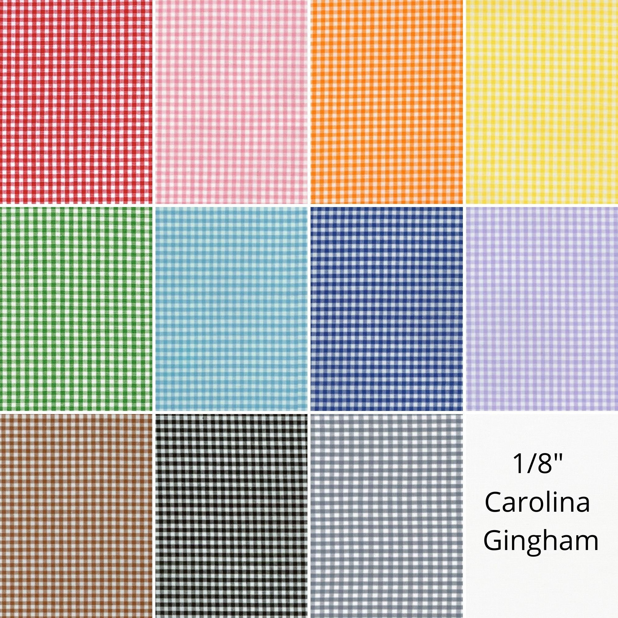 Gingham Fabric by the Yard 1/8 Checked Fabric Robert - Etsy