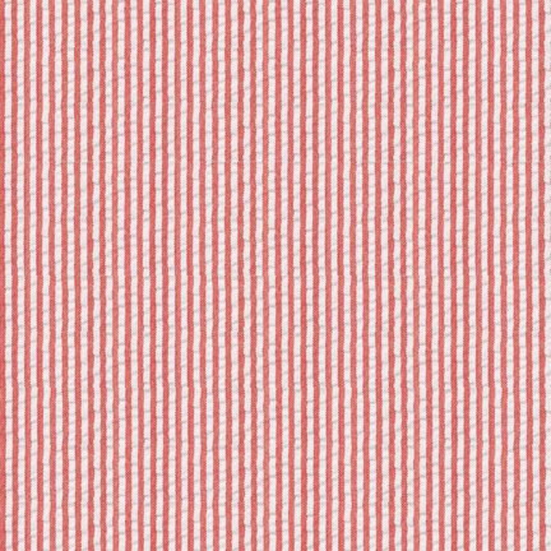 Red Seersucker Fabric, Robert Kaufman Fabric, Half Yard Red and White ...