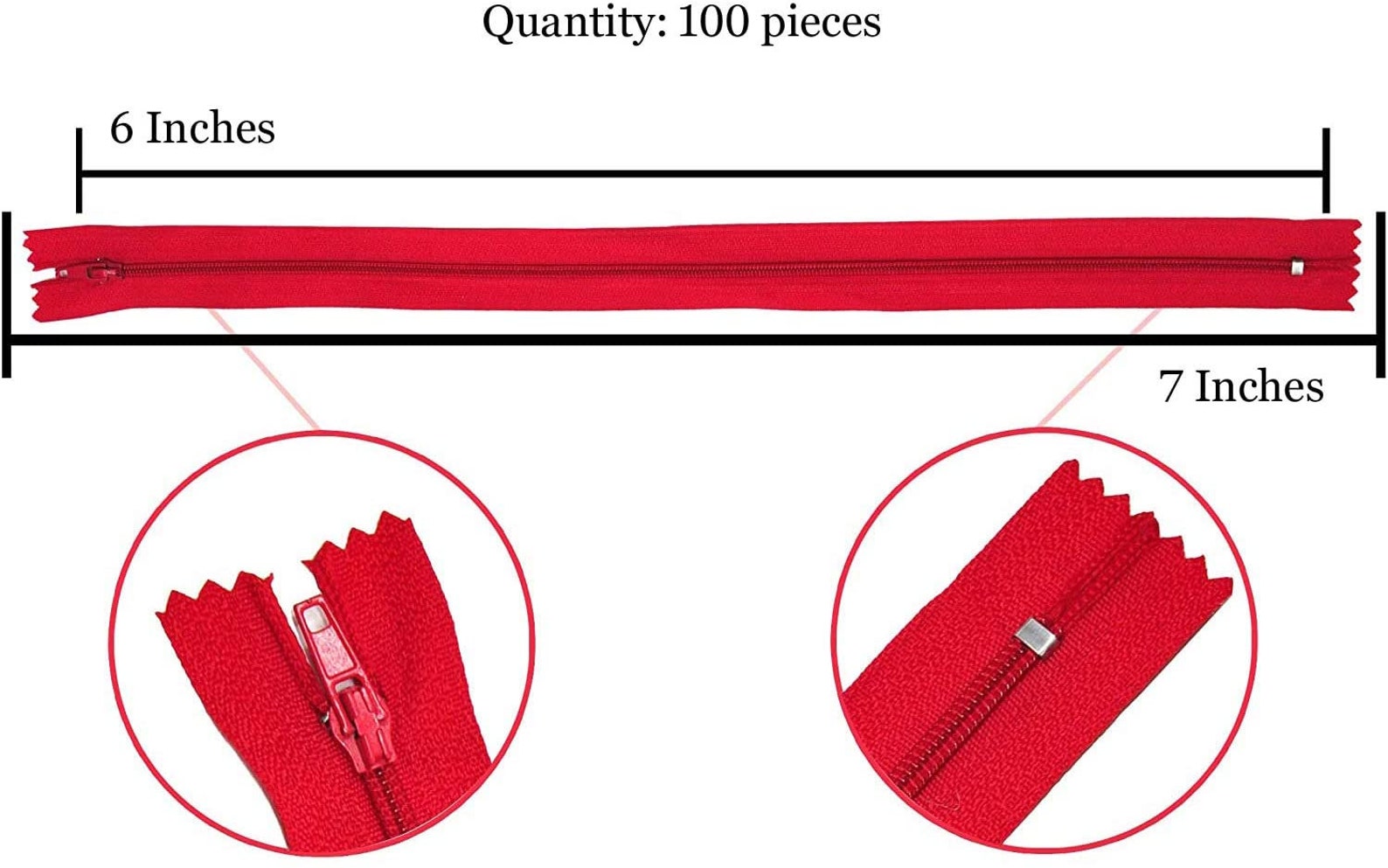 7 nylon zippers non-separating zipper for sewing | Etsy