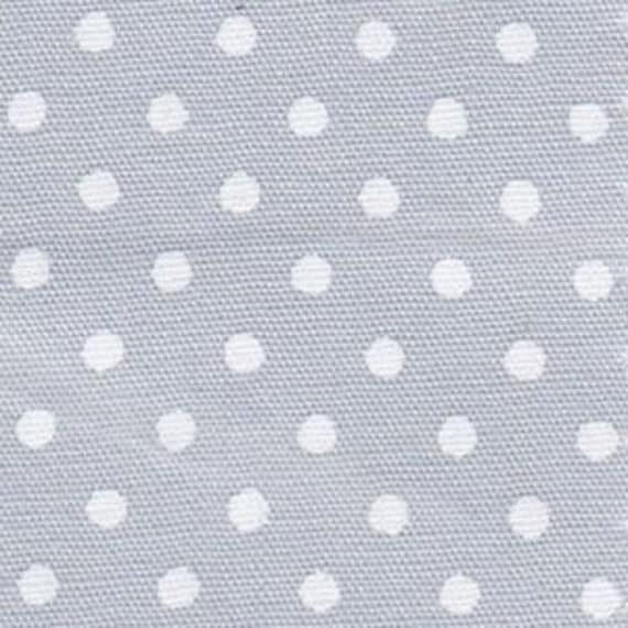 Grey Dot Fabric by the Yard 100% Cotton 1/8 White Dots - Etsy