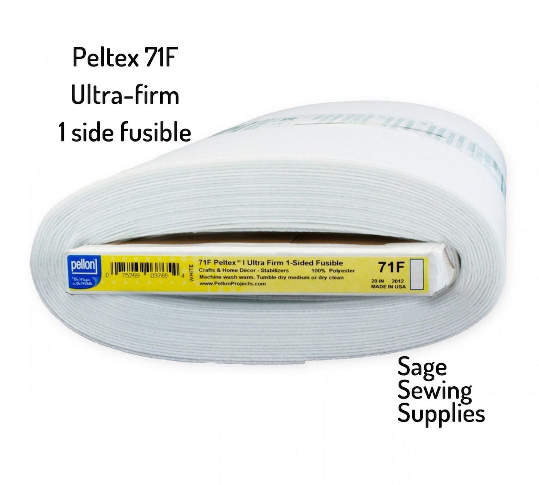 Peltex 71F Heavyweight 1 Sided Fusible Interfacing, 20" Wide Ultra Firm ...