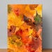Abstract Fall Leaves Note Cards - Set of 8 Blank 5x7 Autumn Stationery ...