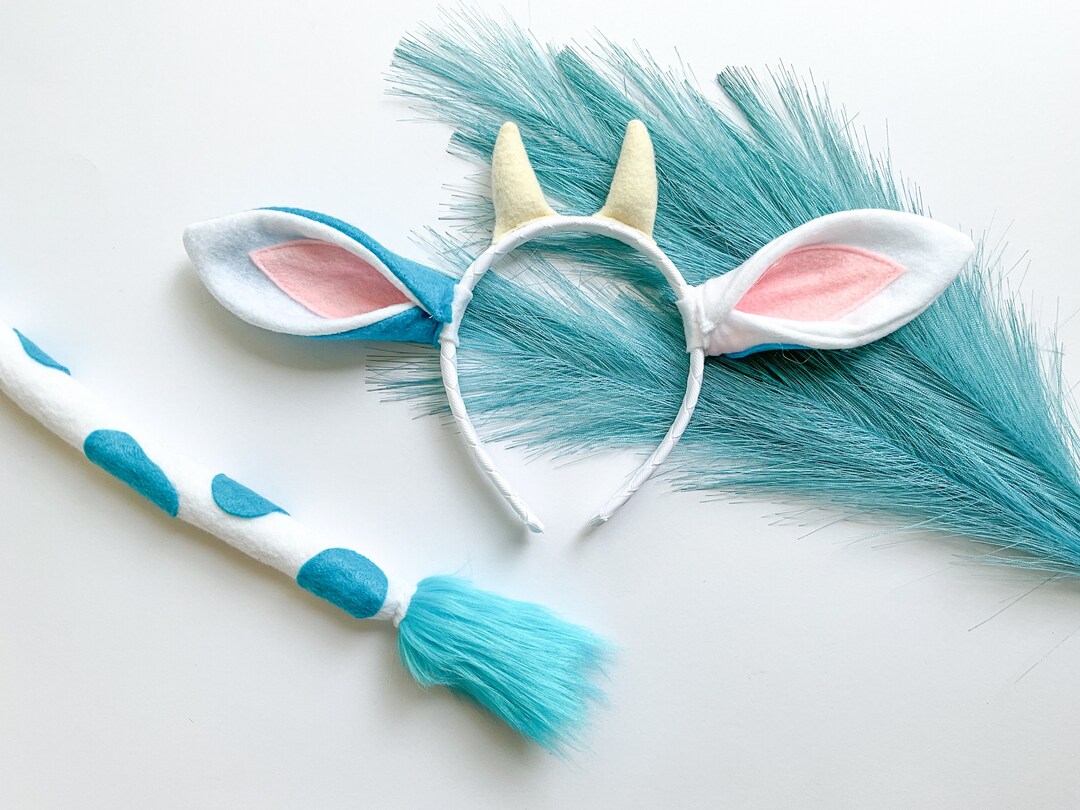 BLUEBERRY Blue Spotted COW Costume Headband Ears And/or Tail, Toddler ...