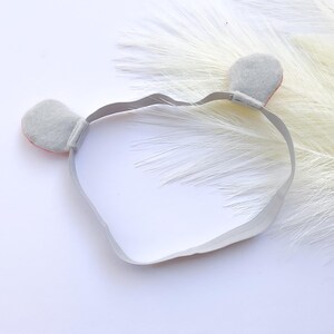 GRAY Baby HIPPO EARS Headband, Hippopotamus Ears, Baby Size, Gray and ...