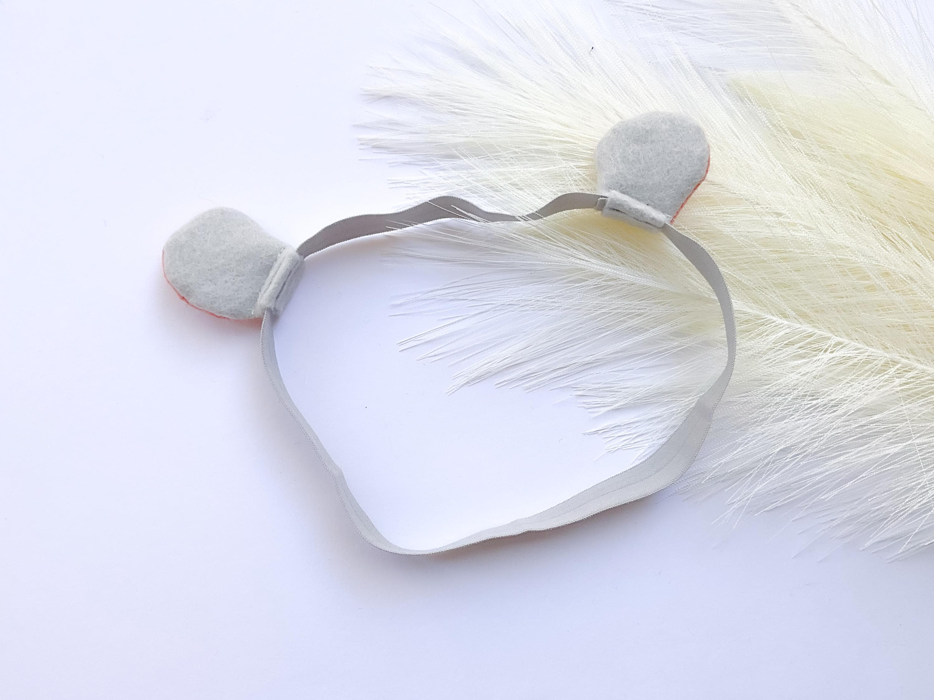 GRAY Baby HIPPO EARS Headband, Hippopotamus Ears, Baby Size, Gray and ...