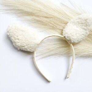 White Ivory and Black SHEEP Ears Costume Headband And/or Tail, Toddler ...