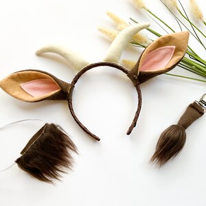 BROWN GOAT Costume Headband Ears And/or Tail, Goatee, Toddler Child ...