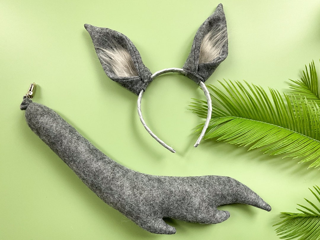 GRAY WOLF COYOTE Costume Ears And/or Tail, Wolf Ears Headband, Toddler ...