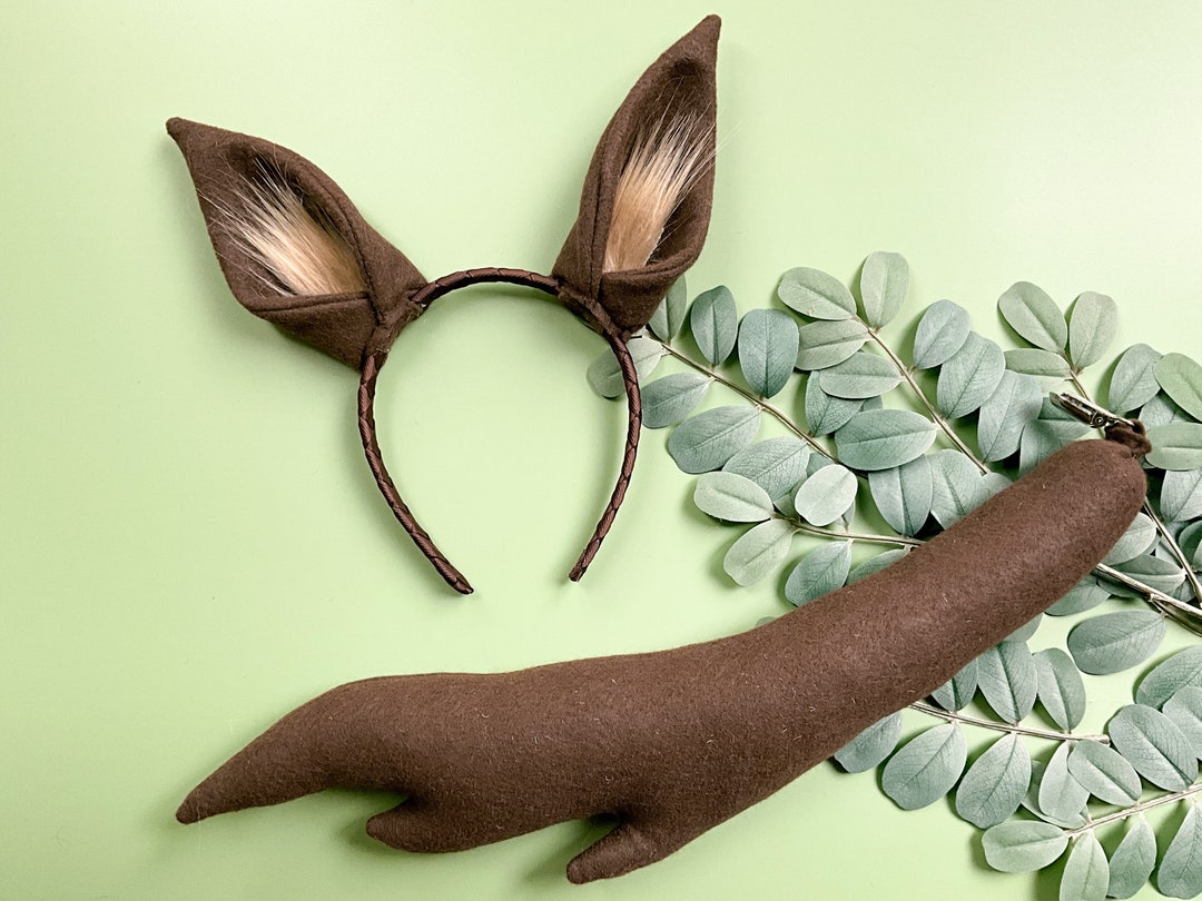 BROWN WOLF COYOTE Costume Ears And/or Tail, Wolf Ears Headband, Toddler ...