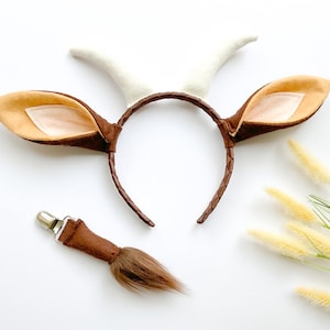 BROWN GOAT Costume Headband Ears And/or Tail, Goatee, Toddler Child ...
