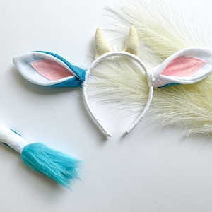 BLUEBERRY Blue Spotted COW Costume Headband Ears And/or Tail, Toddler ...