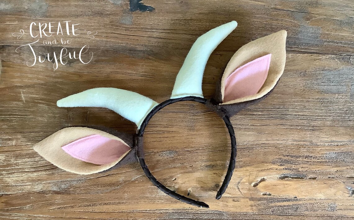 BROWN GOAT Costume Headband Ears And/or Tail Goatee Toddler - Etsy