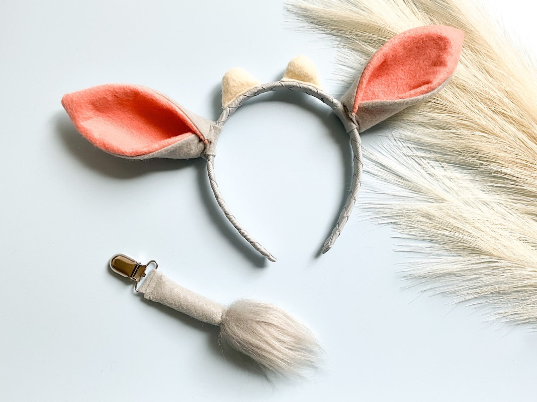 GRAY GOAT Costume Headband Ears And/or Tail, Goatee, Tiny Horns ...