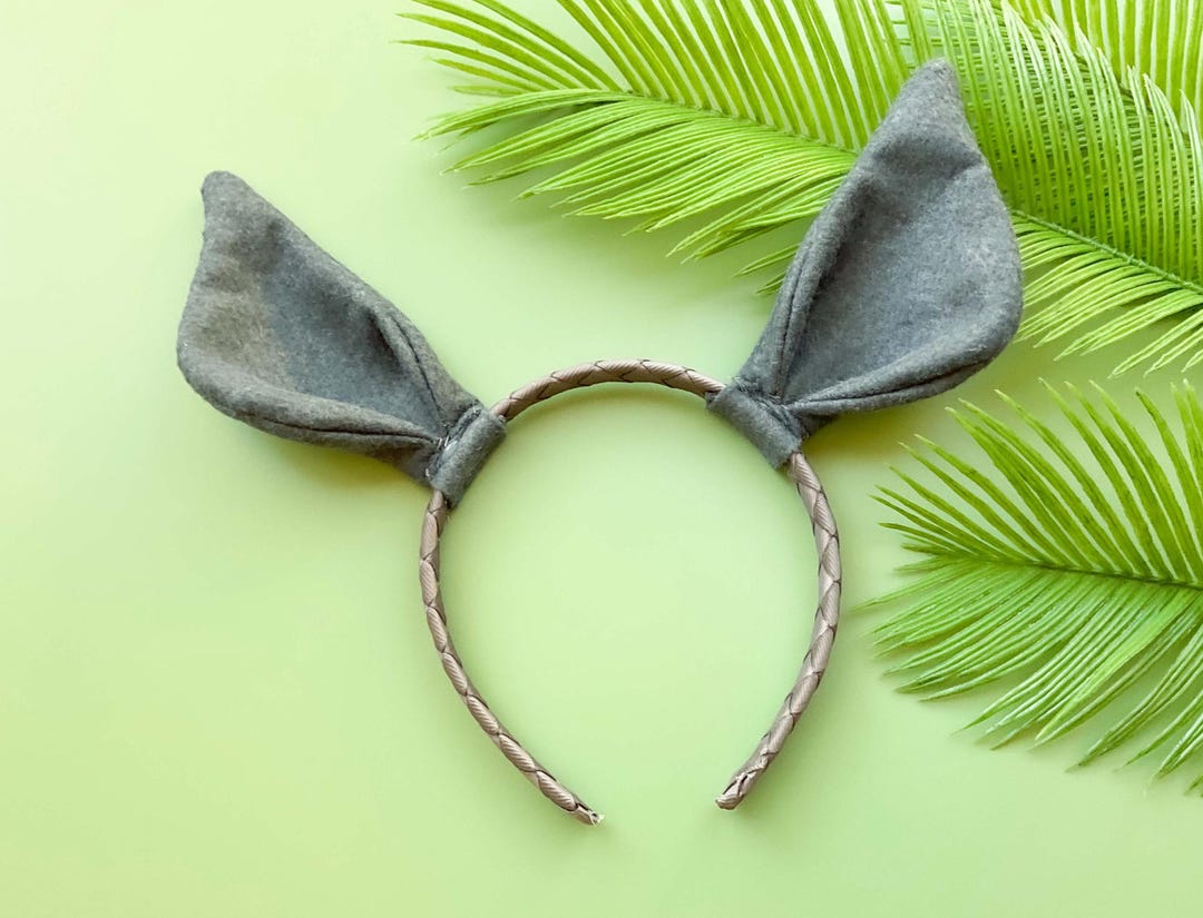 Gray RHINO EARS HEADBAND, Child Kid Adult Size, Costume, Dress Up - Etsy