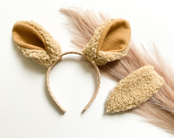 Unisex Adult Child Plush Llama Lamb Sheep Alpaca Ears Animal Headband ...