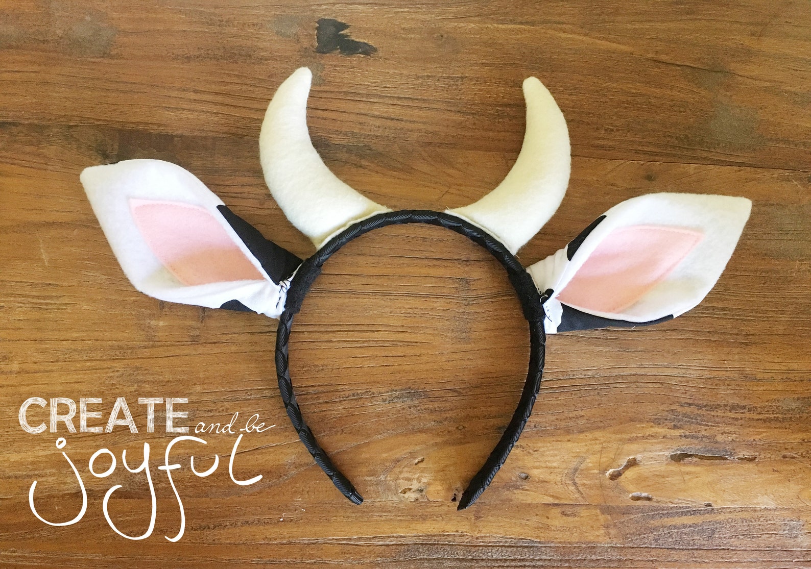 Black and White COW Costume Headband Ears And/or Tail - Etsy