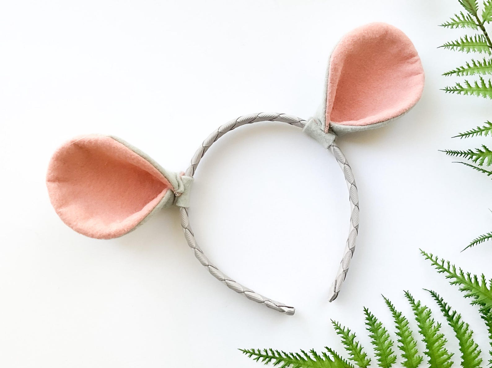 GRAY MOUSE EARS Headband, Child Kid Adult Size, Costume Dress Up ...