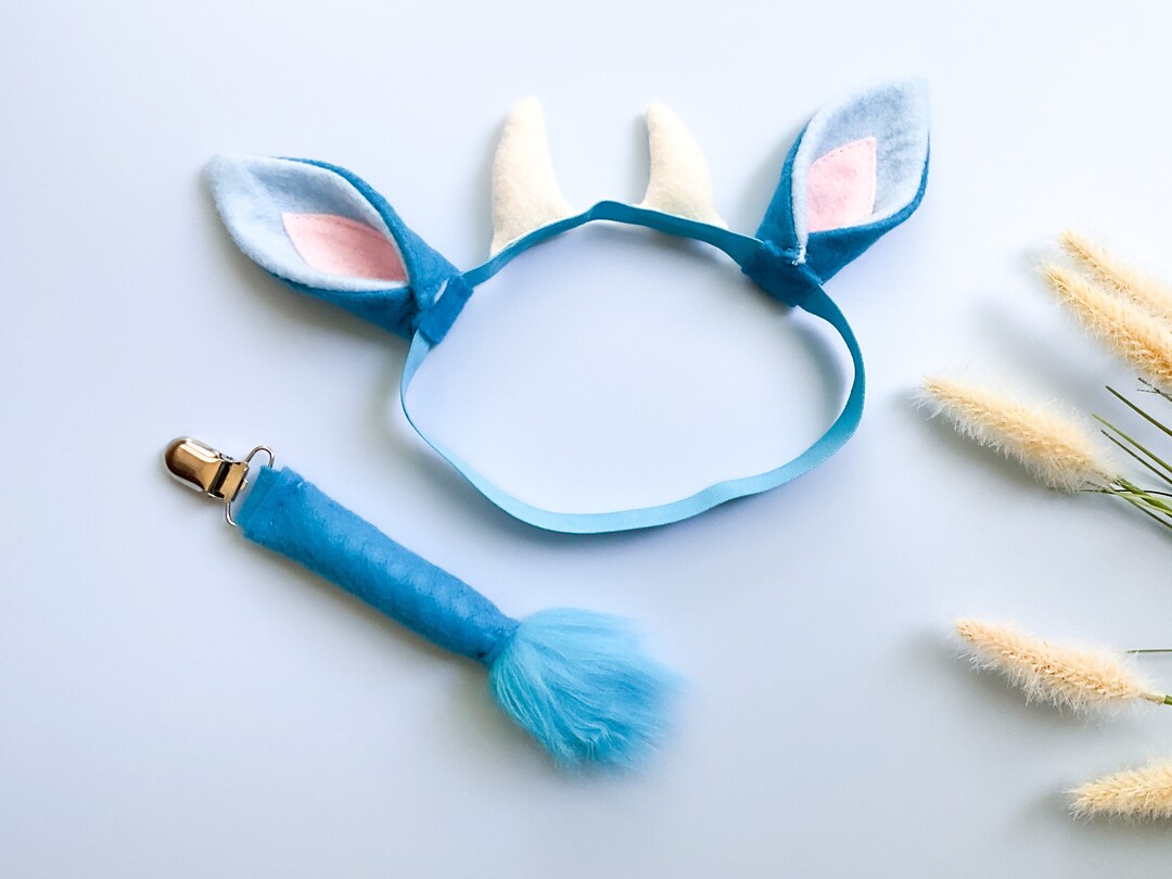 BLUE Ox Calf Costume Ears And/or Tail, Turquoise Blue, Baby Babe the ...