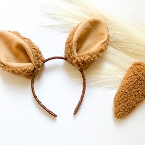 Light BROWN LLAMA ALPACA Costume Headband And/or Tail, Light Brown ...