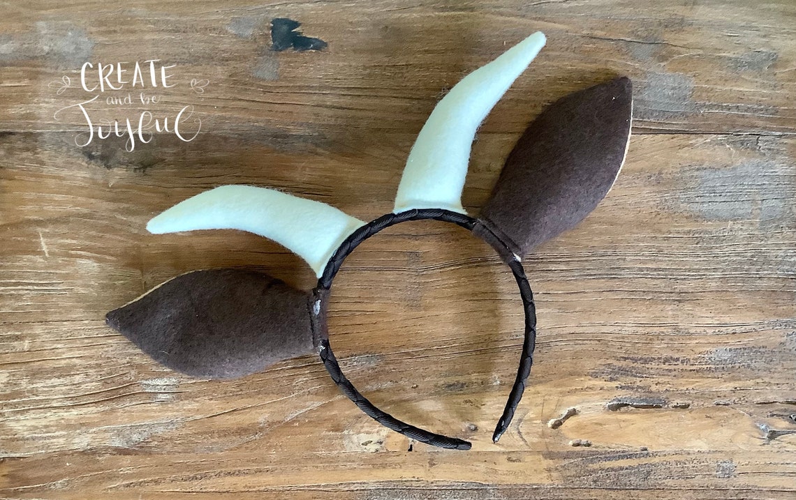 BROWN GOAT Costume Headband Ears And/or Tail Goatee Toddler - Etsy