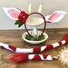 RED Velvet COW Costume Headband Ears And/or Tail, Red Flower, Toddler ...