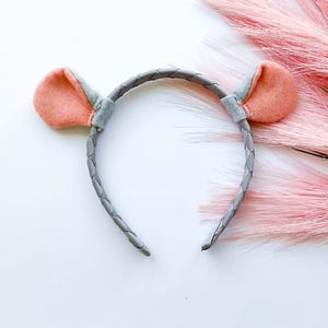 GRAY HIPPO EARS Headband, Hippopotamus Ears, Child Kid Adult Size, Gray ...