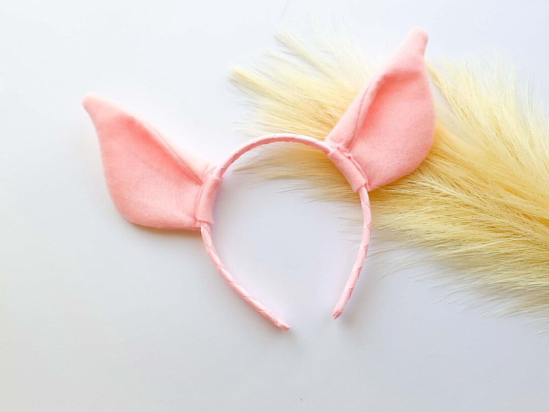 PINK PIG EARS Headband, Child Kid Adult Size, Light Pink, Costume Dress ...