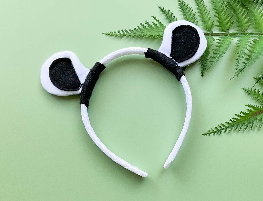 BADGER EARS Headband, Black and White, Woodland Party, Dress Up - Etsy
