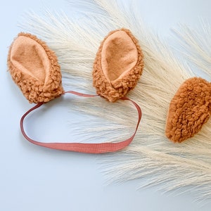 Light BROWN LLAMA ALPACA Costume Headband And/or Tail, Light Brown ...