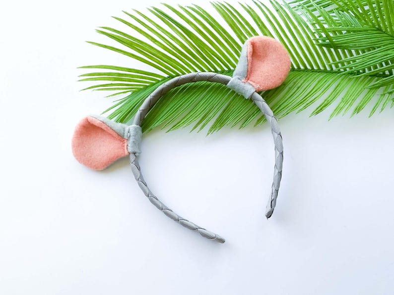 GRAY HIPPO EARS Headband, Hippopotamus Ears, Child Kid Adult Size, Gray ...