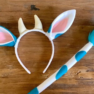 BLUEBERRY Blue Spotted COW Costume Headband Ears And/or Tail, Toddler ...