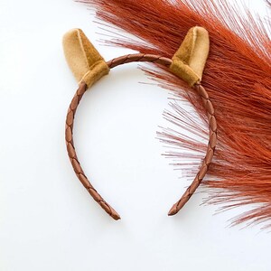 CHIPMUNK Squirrel EARS Headband, Copper and Tan, Woodland Party, Dress ...
