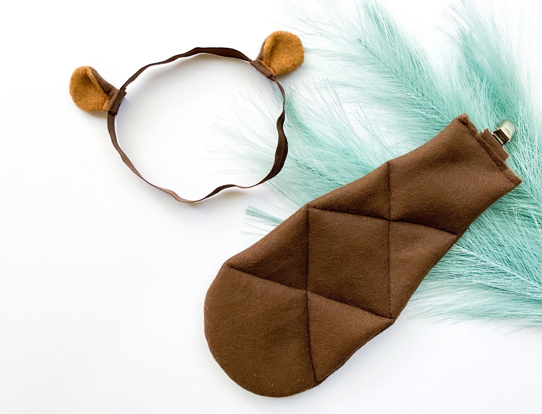 BABY BROWN BEAVER Costume Ears And/or Tail, Beaver Ears, Baby Size ...