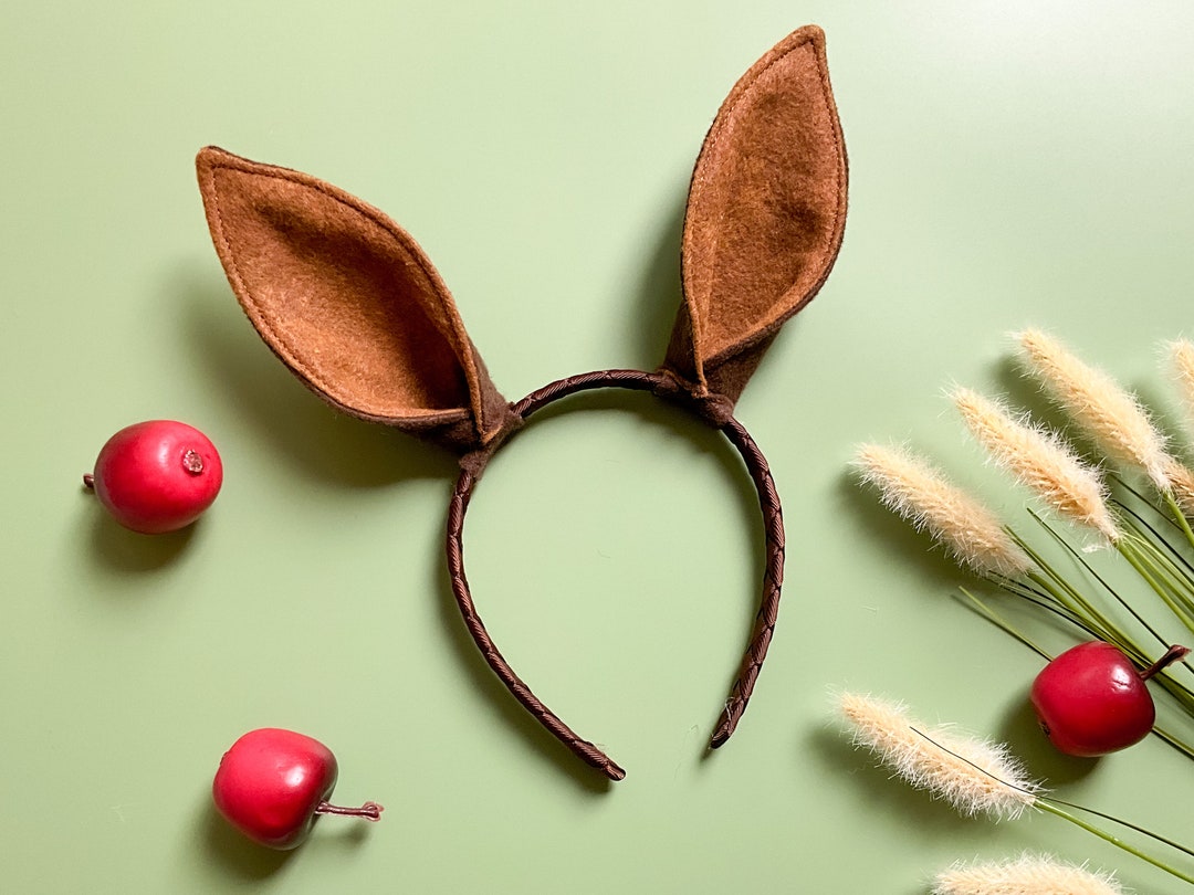 BROWN HORSE EARS Headband, Child Kid Adult Size, Costume, Dress Up ...