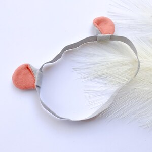 GRAY Baby HIPPO EARS Headband, Hippopotamus Ears, Baby Size, Gray and ...