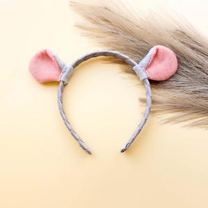 GRAY HIPPO EARS Headband, Hippopotamus Ears, Child Kid Adult Size, Gray ...