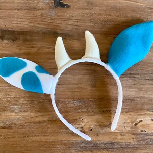 BLUEBERRY Blue Spotted COW Costume Headband Ears And/or Tail, Toddler ...