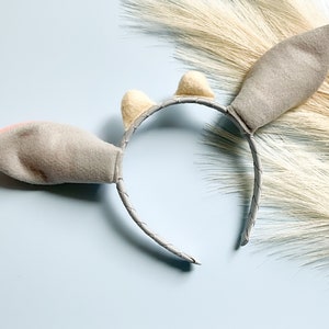 GRAY GOAT Costume Headband Ears And/or Tail, Goatee, Tiny Horns ...