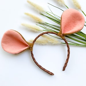 BROWN MOUSE EARS Headband And/or Tail, Child Kid Adult Size, Brown and ...