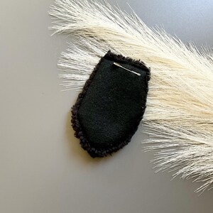 BLACK PUPPY DOG Costume Ears Clips And/or Tail, Fluffy Ears Style ...
