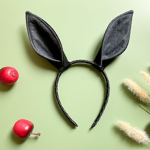BLACK HORSE Ears Costume Headband, Toddler, Child Kid, Adult, No Mane ...