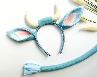 Bull Horns Headband Birthday Party Favors Halloween Costume Child Baby ...