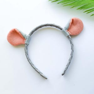 GRAY HIPPO EARS Headband, Hippopotamus Ears, Child Kid Adult Size, Gray ...