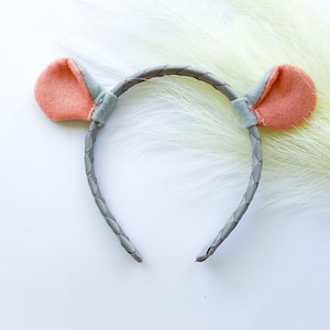 GRAY HIPPO EARS Headband, Hippopotamus Ears, Child Kid Adult Size, Gray ...