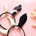 Black and White COW Costume Headband Ears And/or Tail, Toddler Child ...